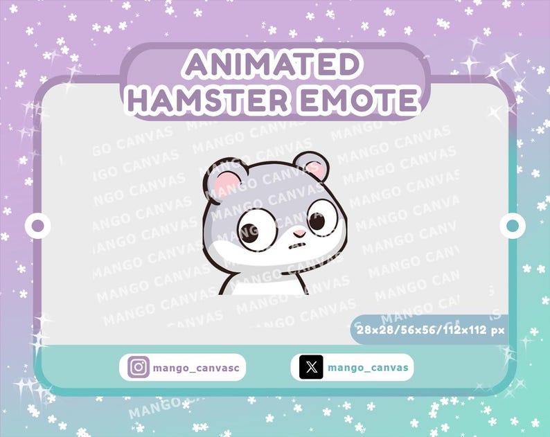 Animated Hamster Emote-awkward Emote - Etsy