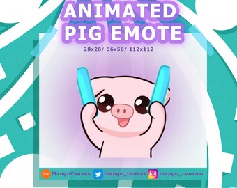 Animated Webcam Overlay Bongo Pig Meme / Cámara Web Animada Cerdito - Etsy