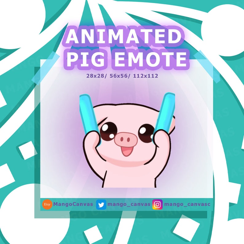 Animated Pig Emote - Etsy