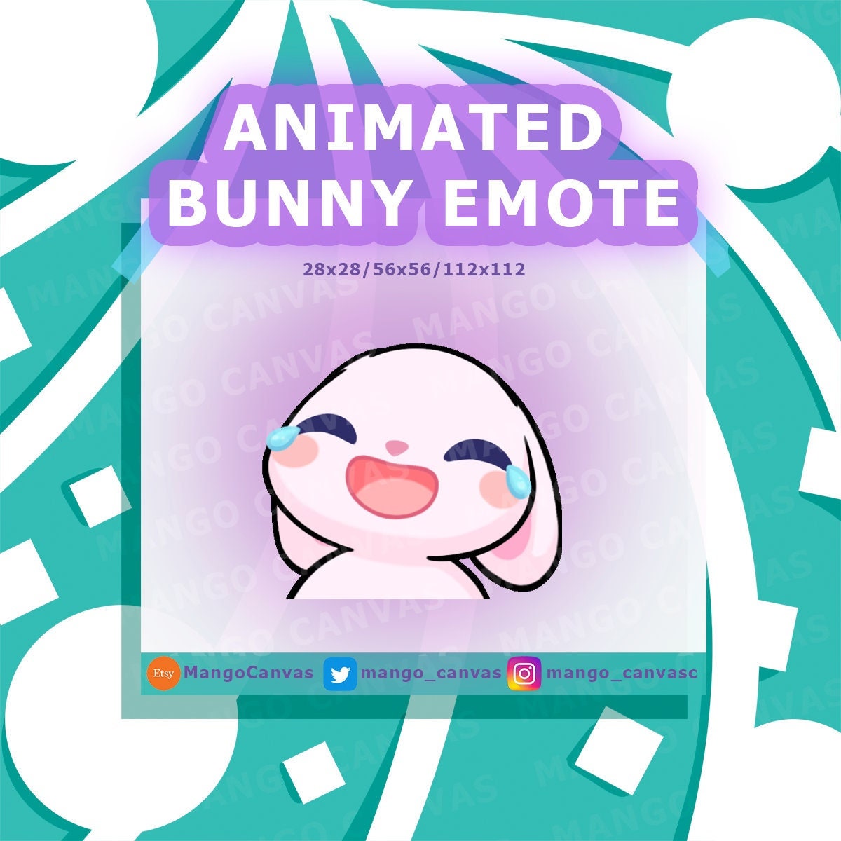 Animated Bunny Emote-rabbit Emote - Etsy