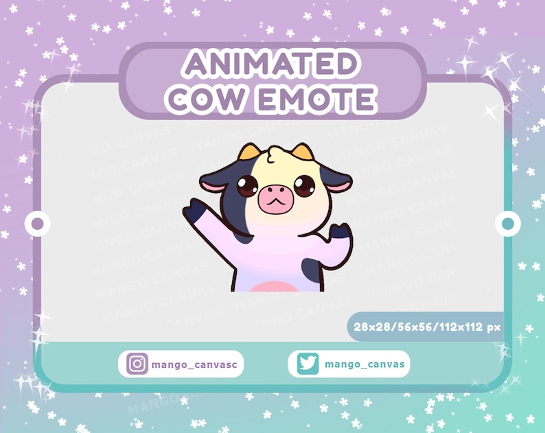 Animated Cow Emote-dance Emote - Etsy
