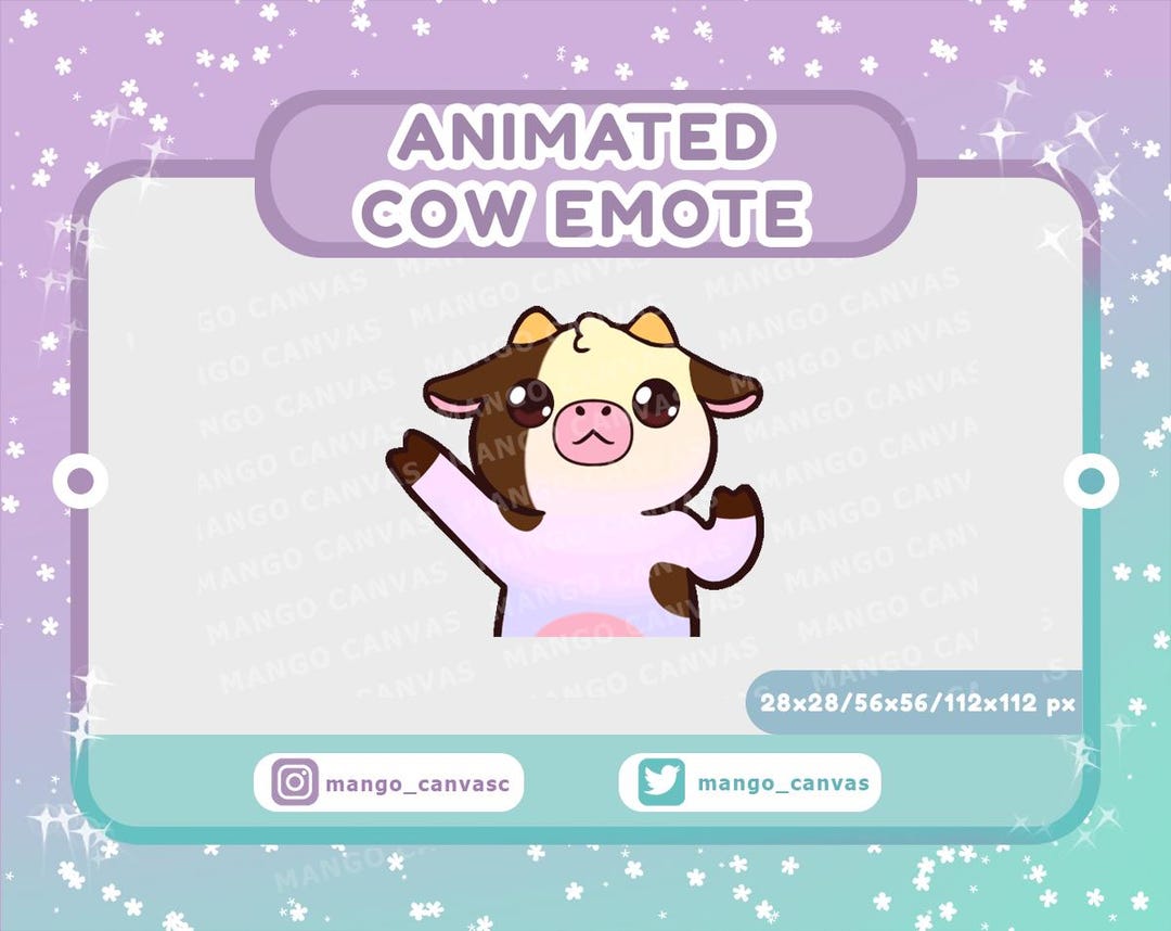Animated Brown Cow Emote-dance Emote - Etsy