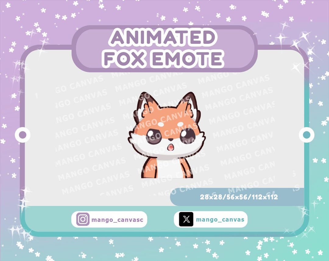 Animated Fox Emote-angry Emote - Etsy