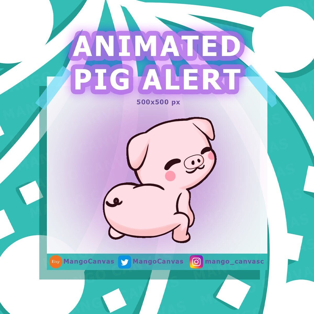 Animated Pig Alert-twerk Alert - Etsy