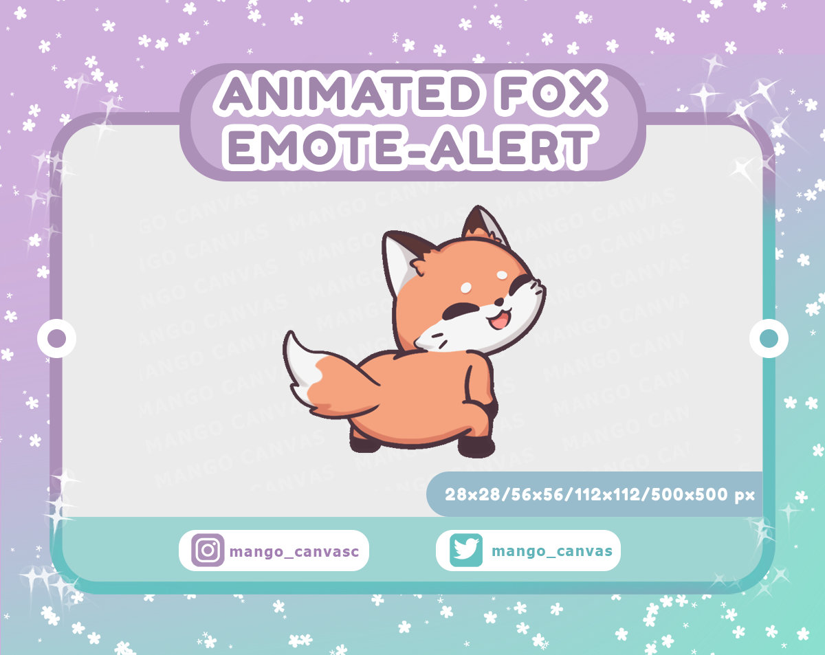 Animated Fox Alert-twerk Alert - Etsy