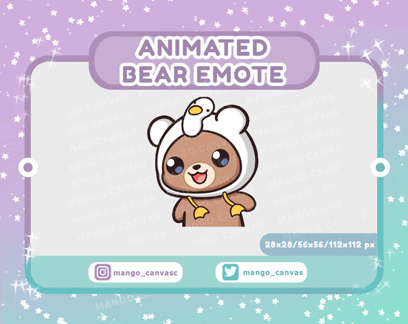 Animated Bear Emote-wiggle Emote - Etsy