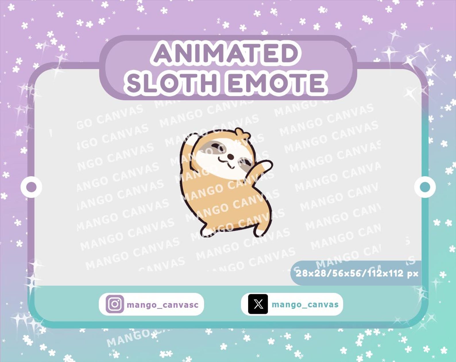 Animated Sloth Emote-dance Sloth - Etsy