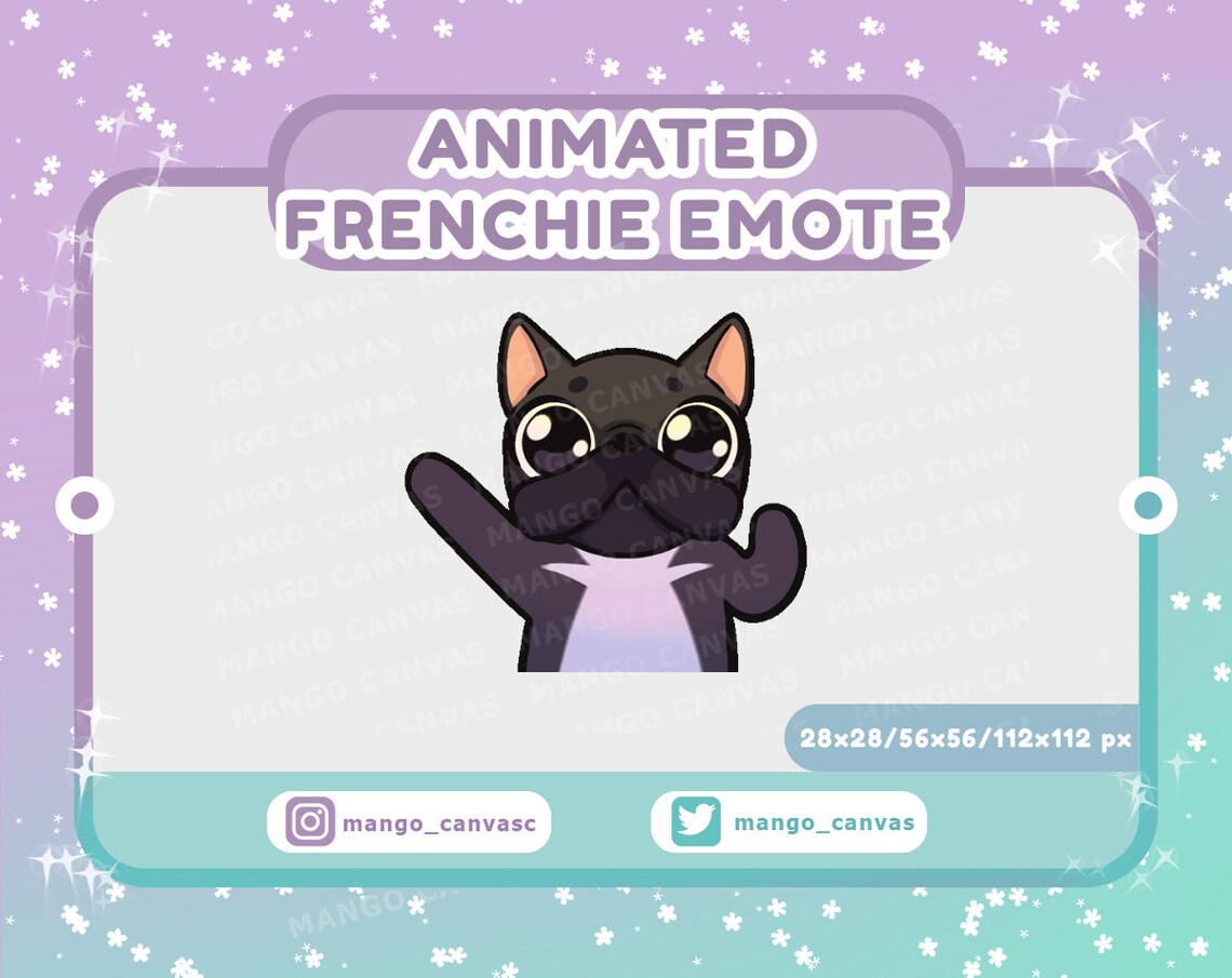 Animated Frenchie Emote-dance Emote - Etsy