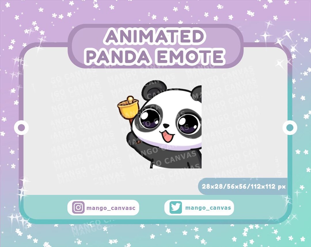 Animated Panda Emote-dinkdonk Emote - Etsy