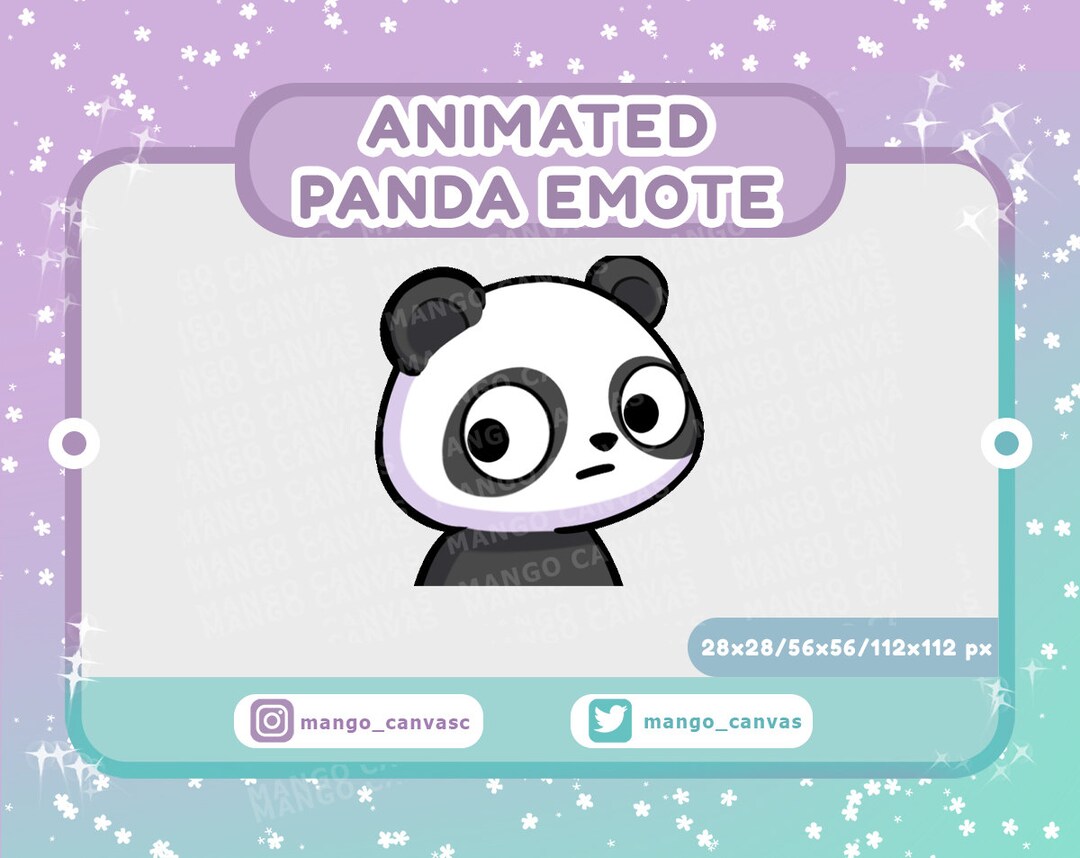 Animated Panda Emote-shock Emote - Etsy