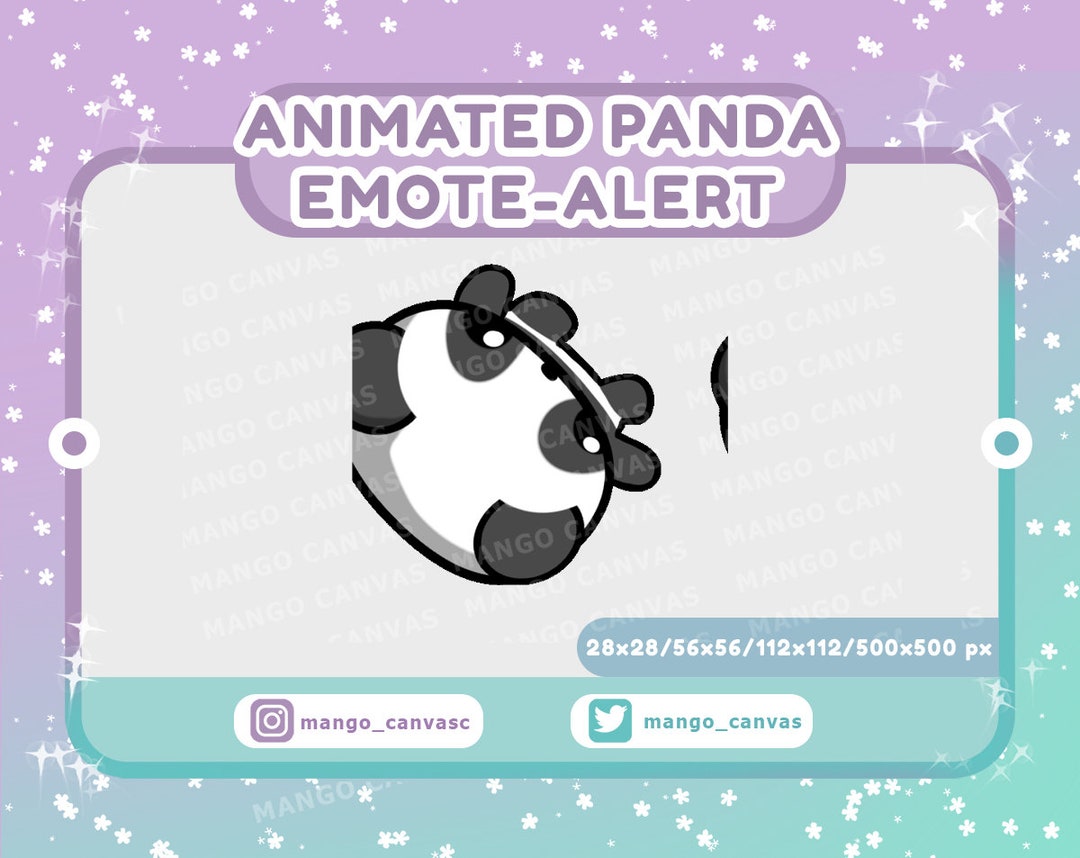 Animated Panda Emote-alert/rolling Emote-alert - Etsy