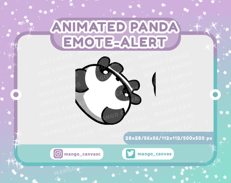 Animated Panda Emote-alert/rolling Emote-alert - Etsy