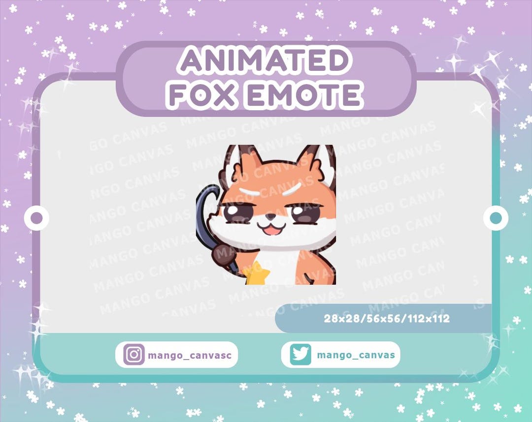 Animated Fox Emote-whip Emote - Etsy
