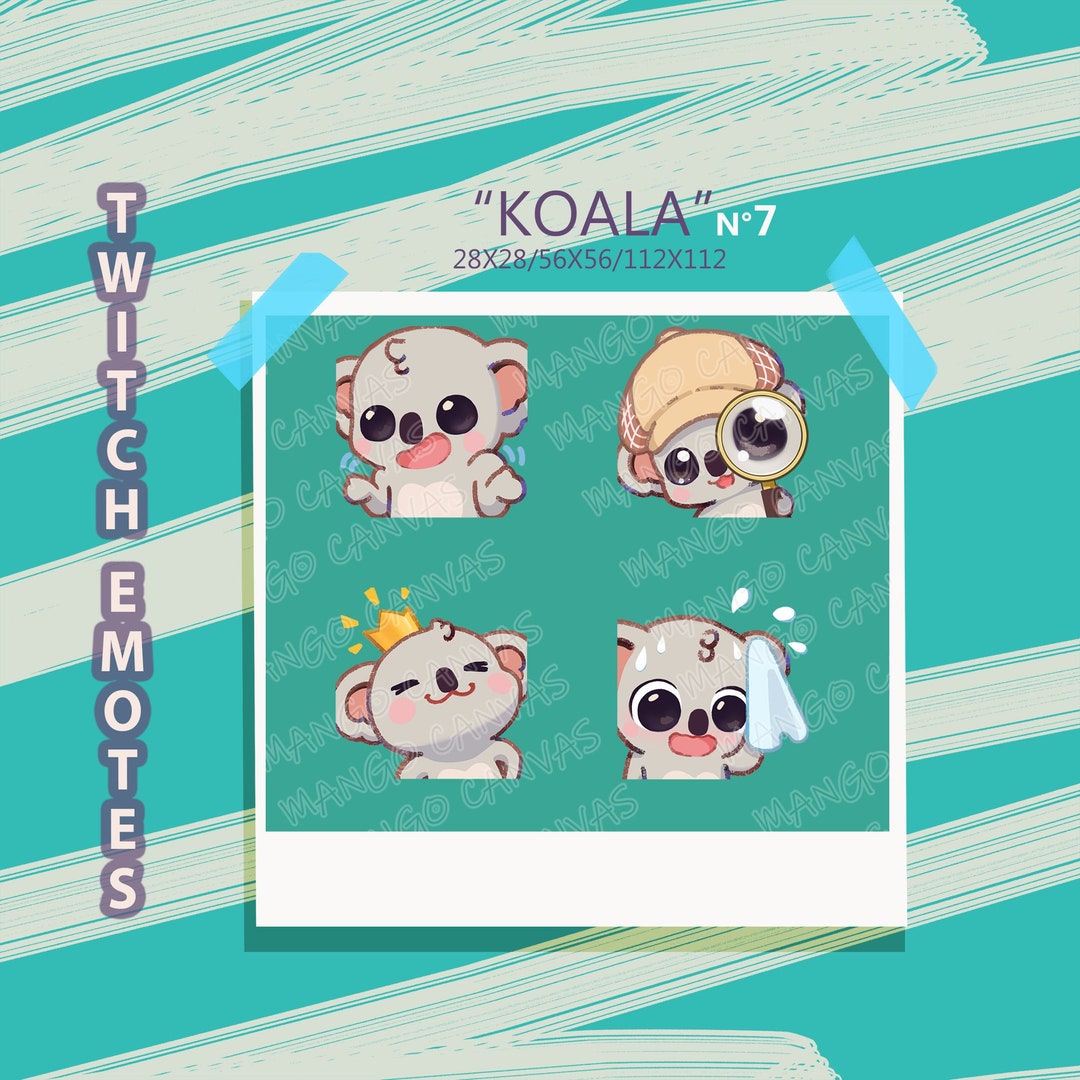 Twitch Emotes-koala - Etsy