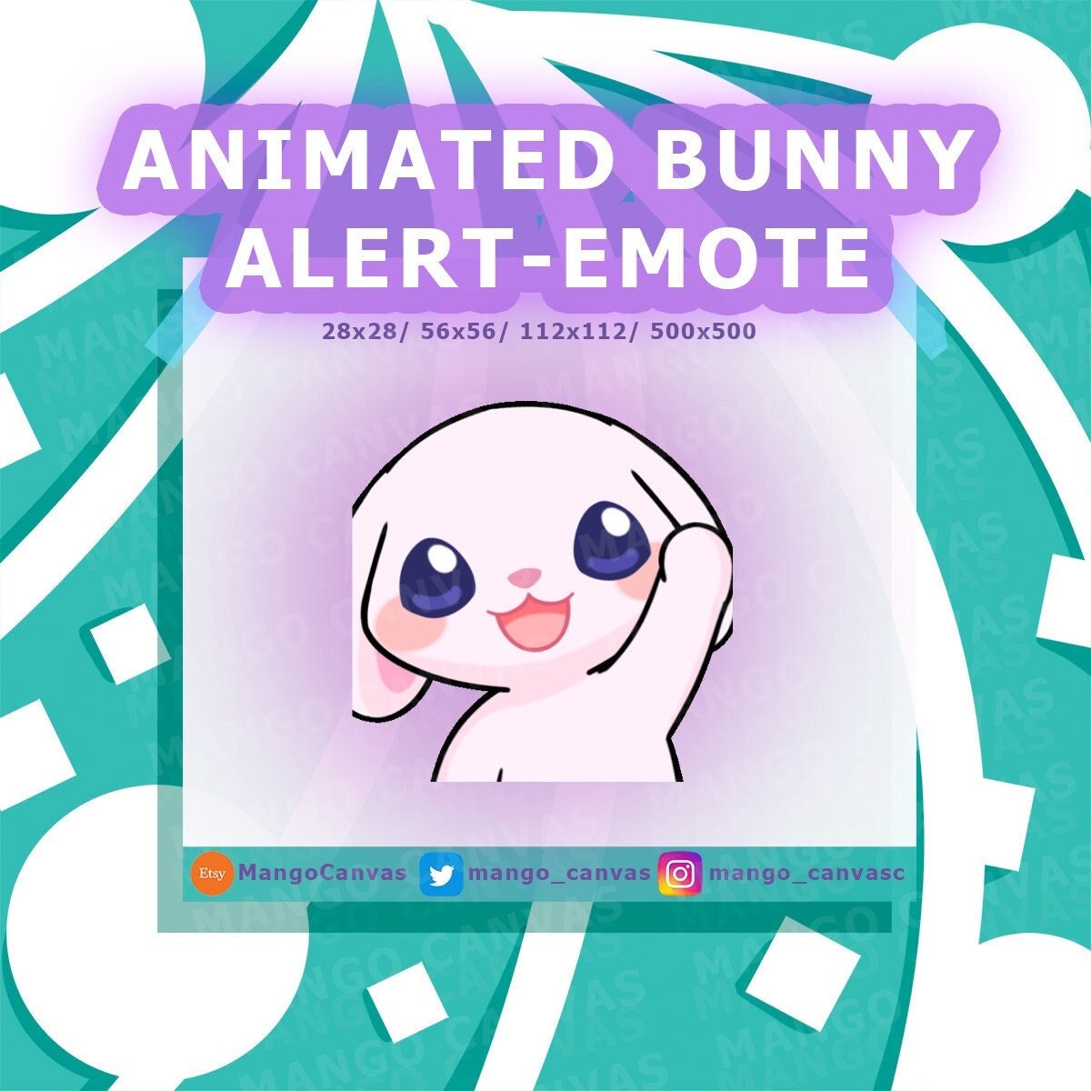 Animated Bunny Emote-rabbit Emote - Etsy