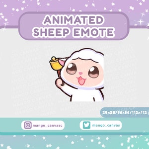 Animated Sheep Emote-dinkdonk Emote - Etsy