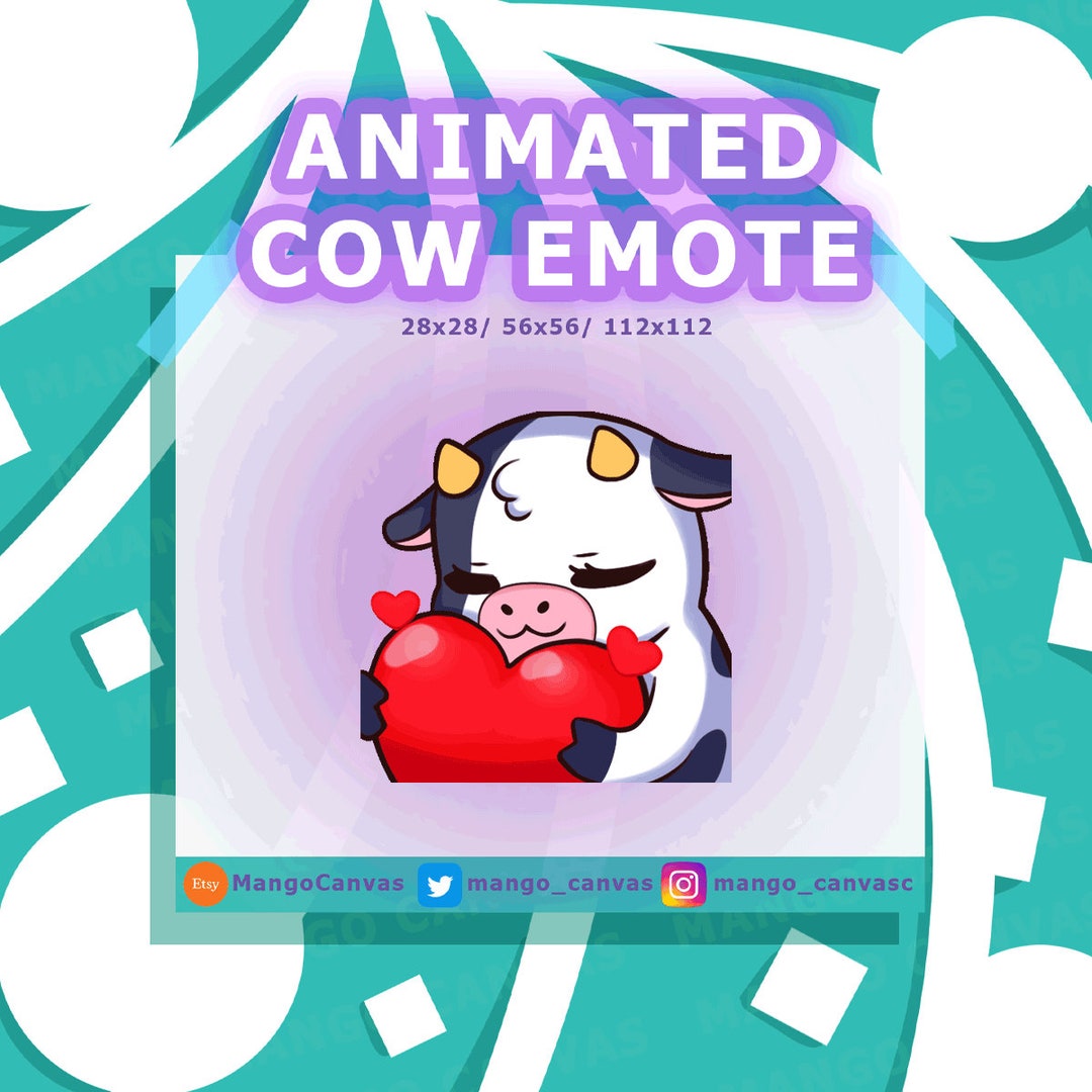 Animated Cow -hug Emote - Etsy