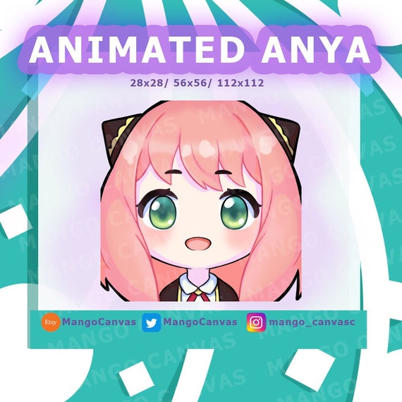 Animated Anya Emote - Etsy