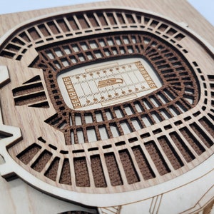 Lumen Field Home of Seattle Seahawks Football Layered Wooden Stadium ...