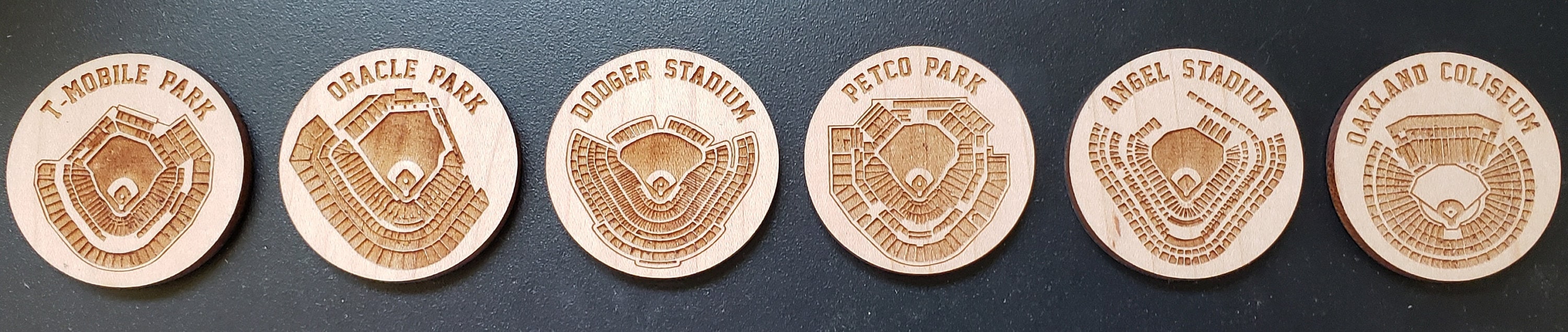 All 30 MLB Ballpark Coins - Solid Coin Only, Not Magnetized - Etsy