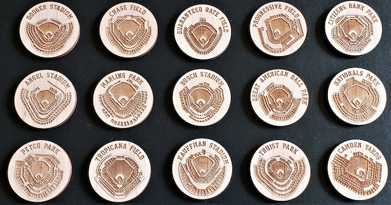 All 30 MLB Ballpark Coins Solid Coin Only Not Magnetized - Etsy