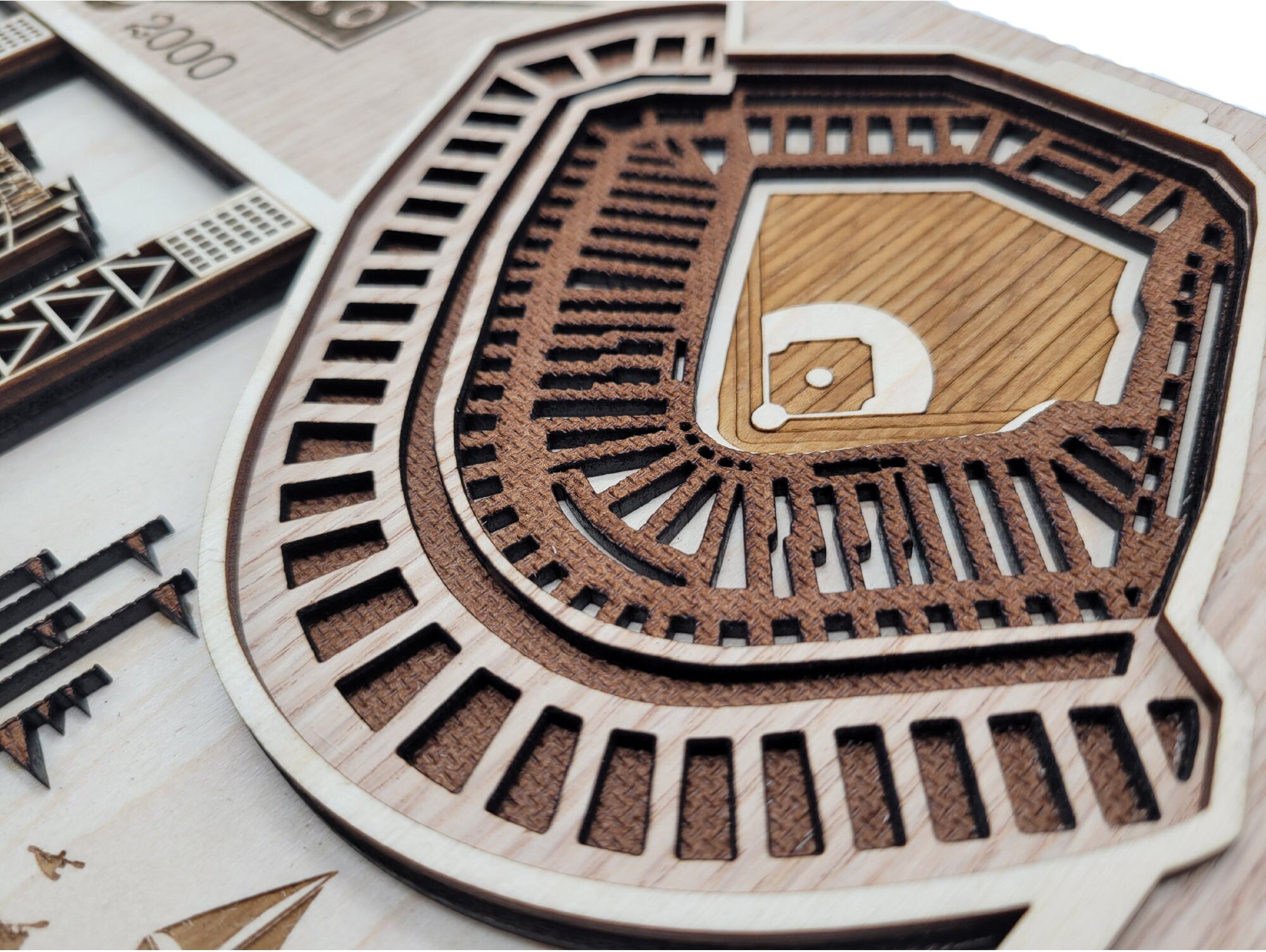 Oracle Park Home of the San Francisco Giants Layered Wooden Ballpark ...