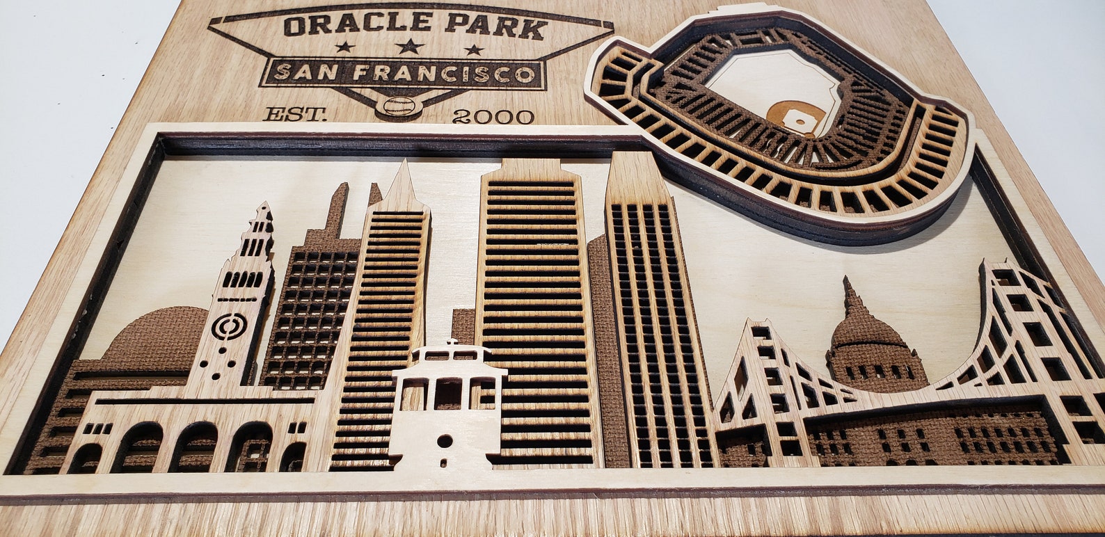 Oracle Park Home of the San Francisco Giants Layered - Etsy