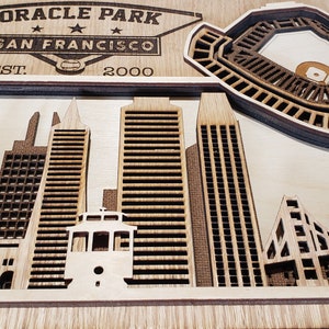 Oracle Park Home of the San Francisco Giants Layered | Etsy