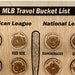 MLB Baseball Travel Bucket List, Major League Baseball Ballpark Bucket ...