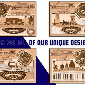 Petco Park - Home of the San Diego Padres - Layered Wooden Stadium With ...