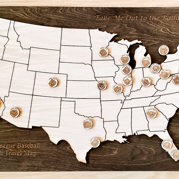 Ballpark Map Custom - Etsy