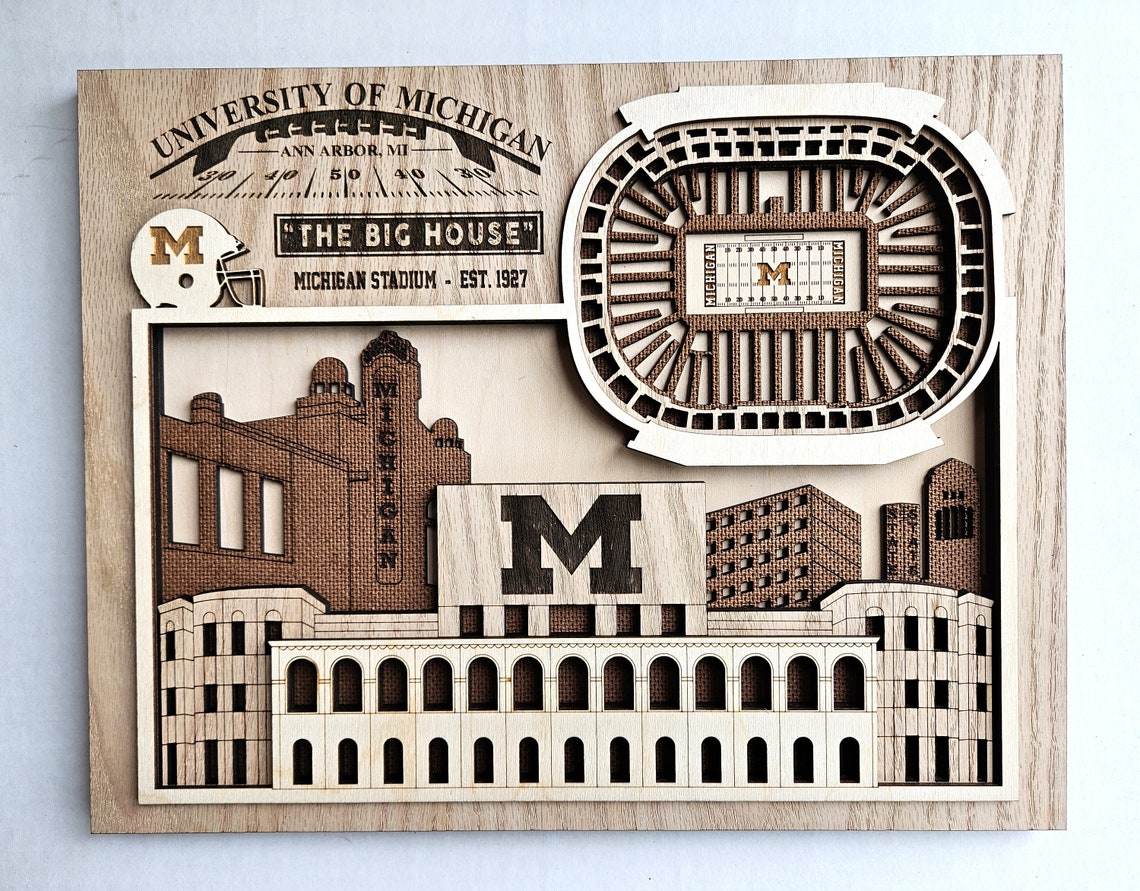 Michigan Stadium the Big House Home of - Etsy
