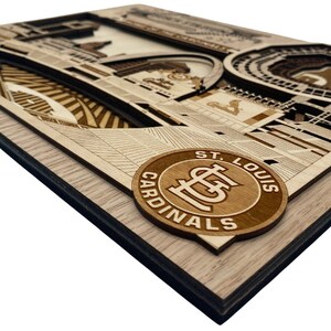 Busch Stadium - Home of the St. Louis Cardinals - Layered Wooden ...