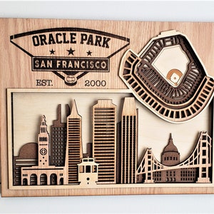 Oracle Park Home of the San Francisco Giants Layered | Etsy