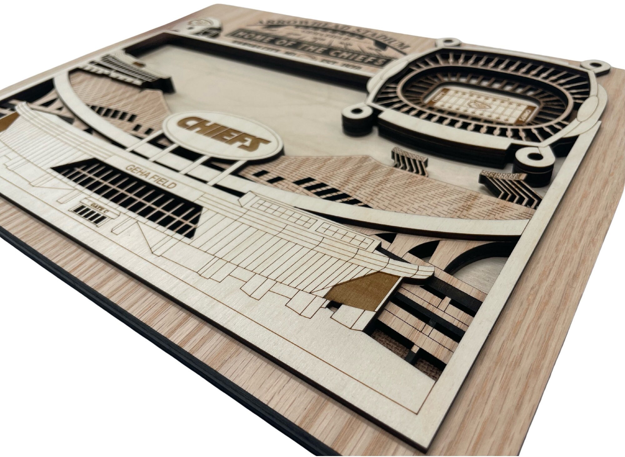 Arrowhead Stadium Home of the Kansas City Chiefs Football Layered ...