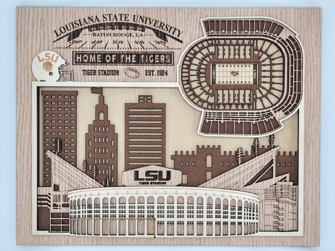 Tiger Stadium - Home of the LSU Tigers - Etsy