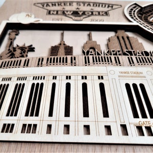 Yankee Stadium Home of the New York Yankees Layered Wooden Ballpark ...