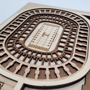 Neyland Stadium Home of the Tennessee Volunteers Layered Wooden Stadium ...