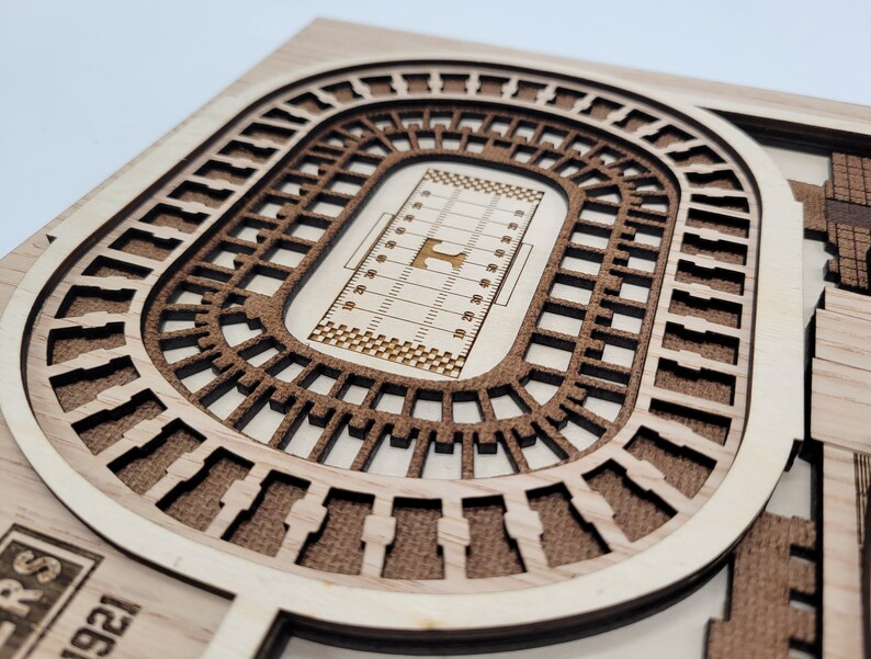 Neyland Stadium Home of the Tennessee Volunteers Layered Wooden Stadium ...