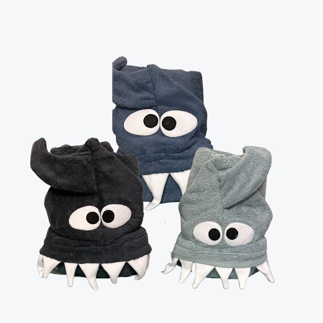 Character Hooded Towels - Etsy