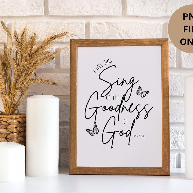 Goodness of God Sign - Etsy