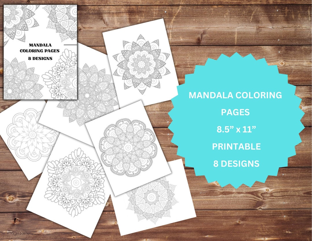 Mandala Coloring Book Pages, Printable Coloring Pages, Mandala Coloring ...