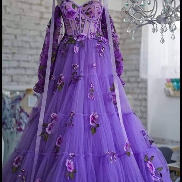 Dark Purple Dress - Etsy