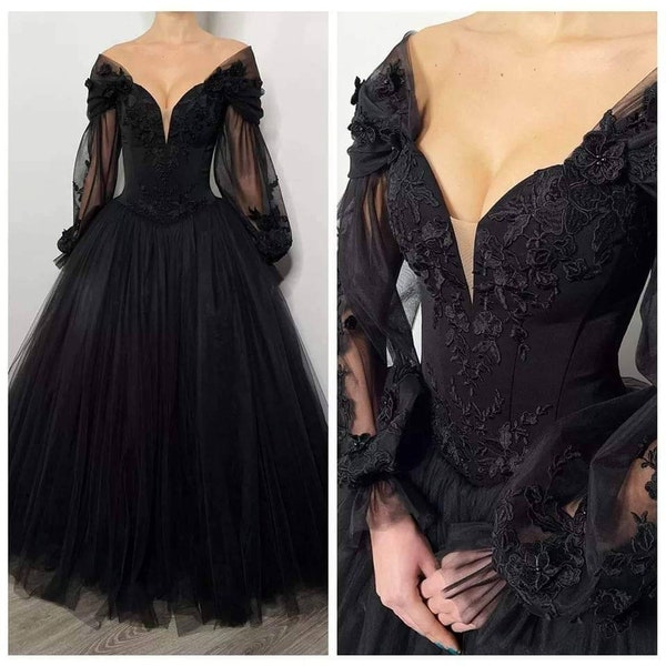 Gothic Puffy Gown - Etsy