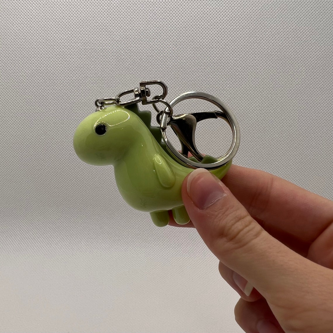 Chunky Dino Keychain / Cute Dinosaur Keyring / Car Key - Etsy