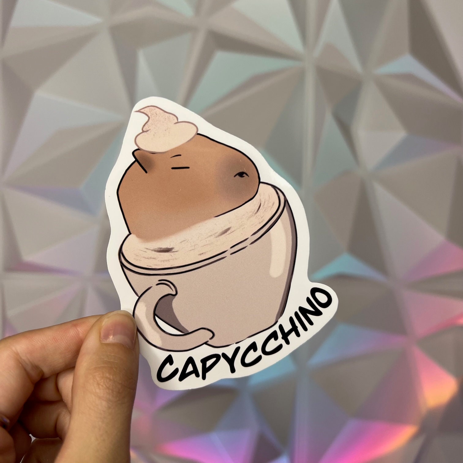 Capycchino Capybara Sticker / Cappucchino Sticker / Coffee - Etsy UK