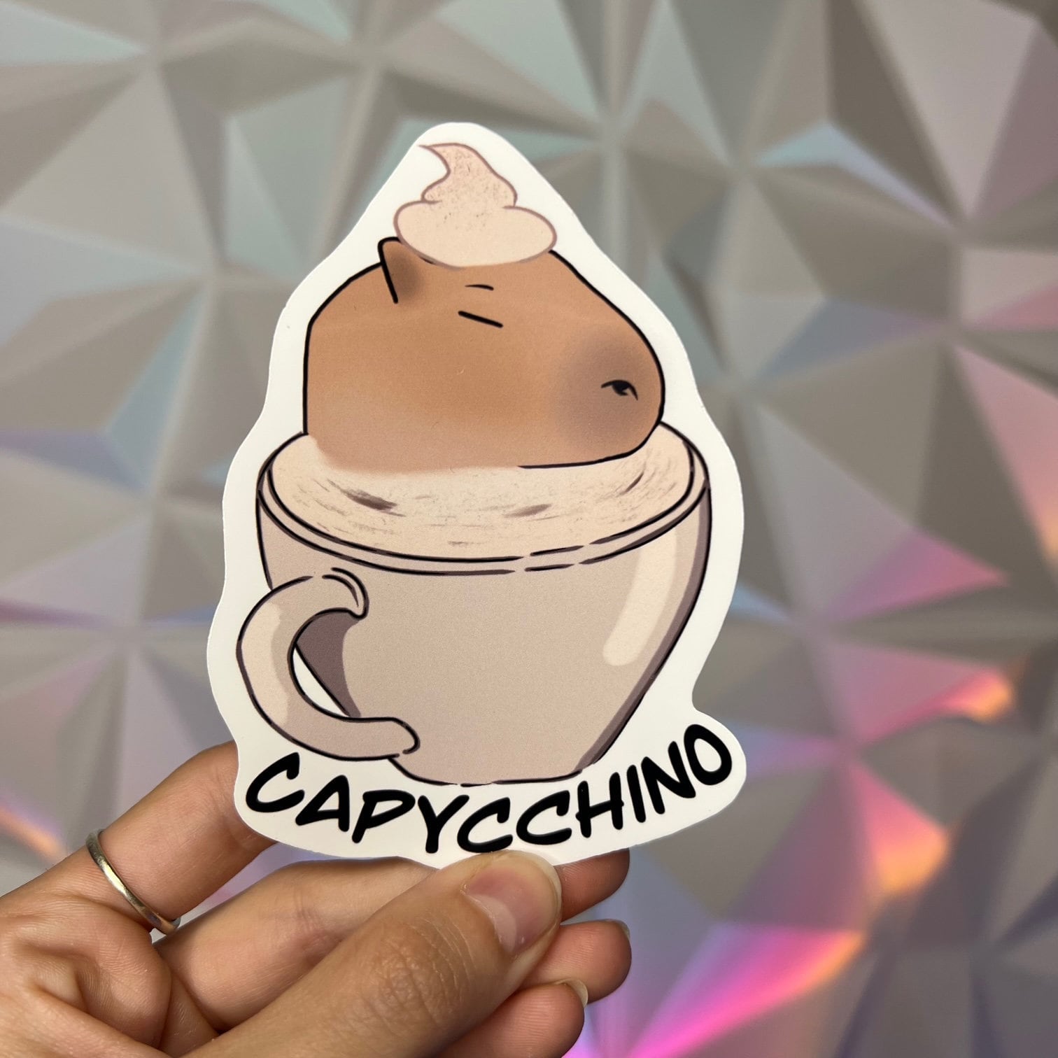 Capycchino Capybara Sticker / Cappucchino Sticker / Coffee - Etsy UK