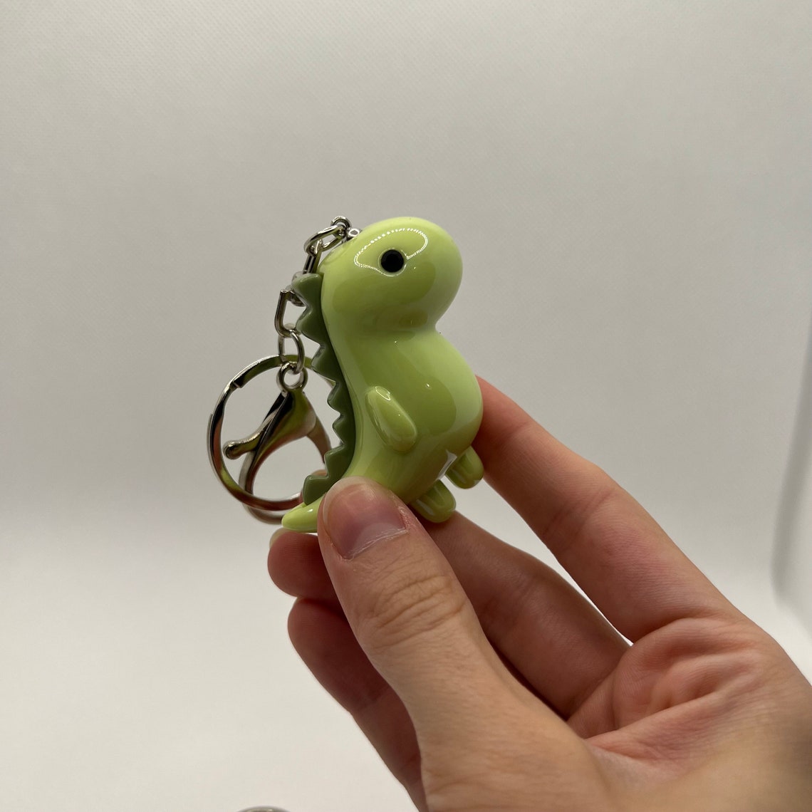 Chunky Dino Keychain / Cute Dinosaur Keyring / Car Key - Etsy