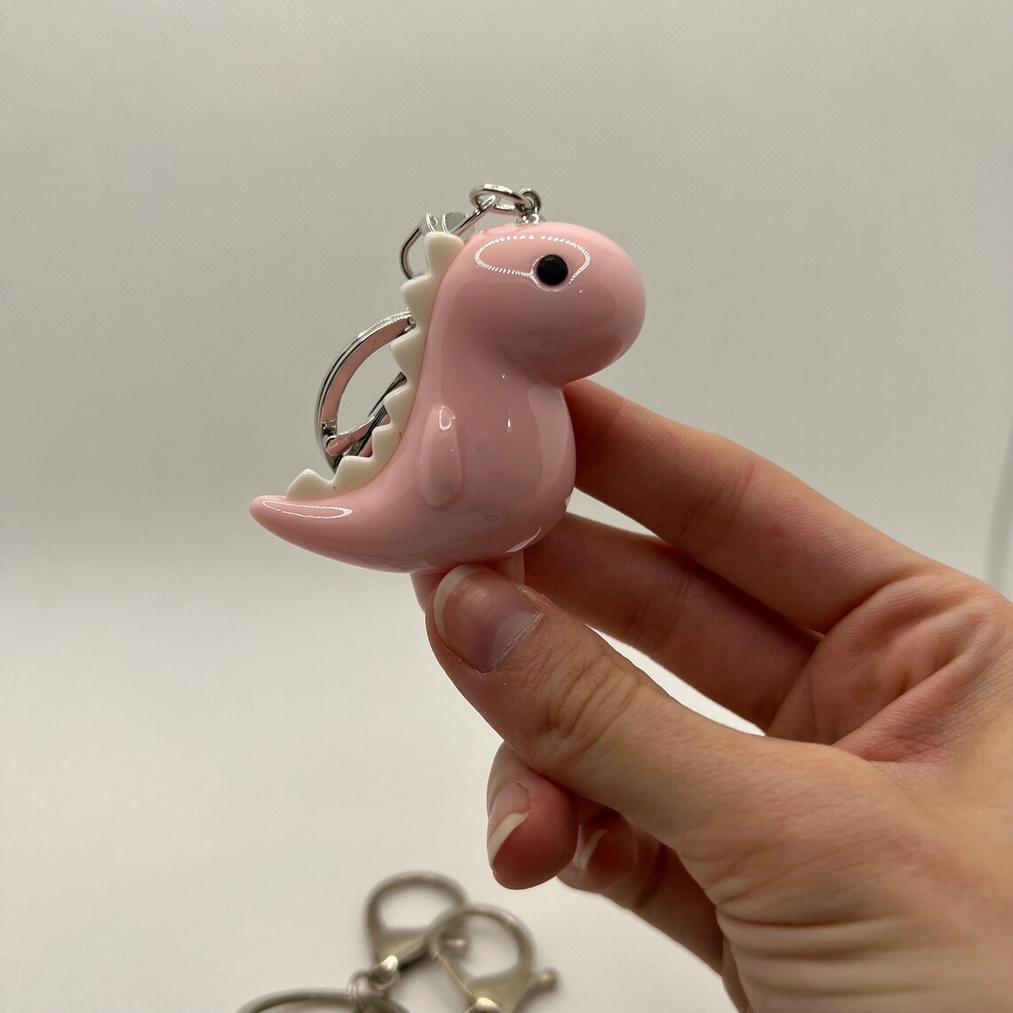 Chunky Dino Keychain / Cute Dinosaur Keyring / Car Key - Etsy