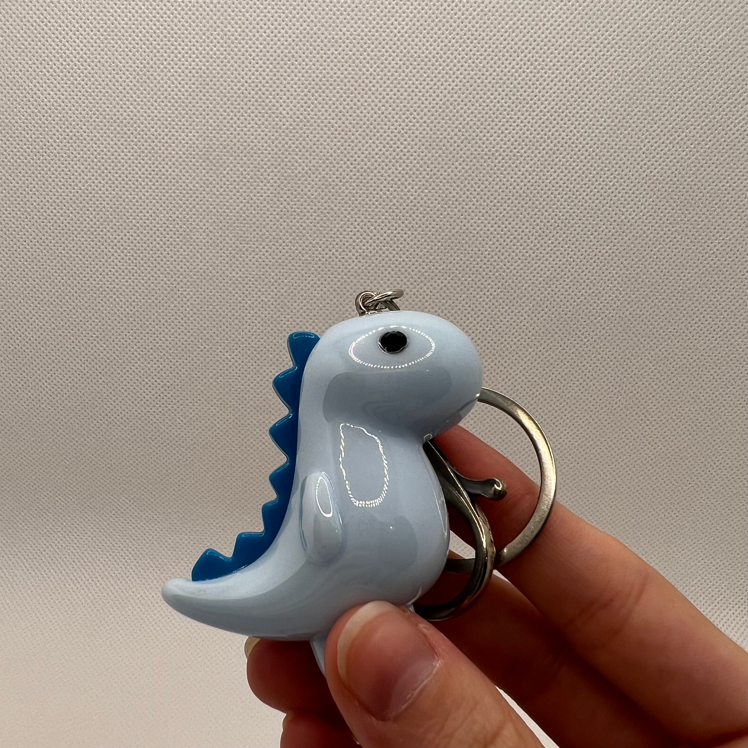 Chunky Dino Keychain / Cute Dinosaur Keyring / Car Key - Etsy